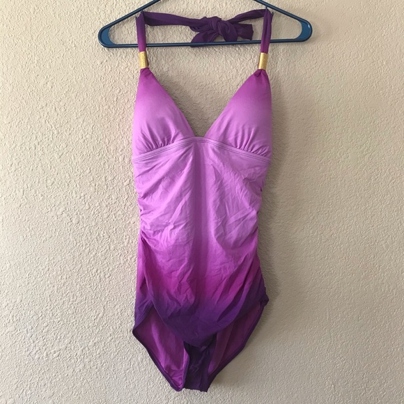 Maurices | Swim | Purple Ombr Onepiece Womens Swimsuit | Poshmark